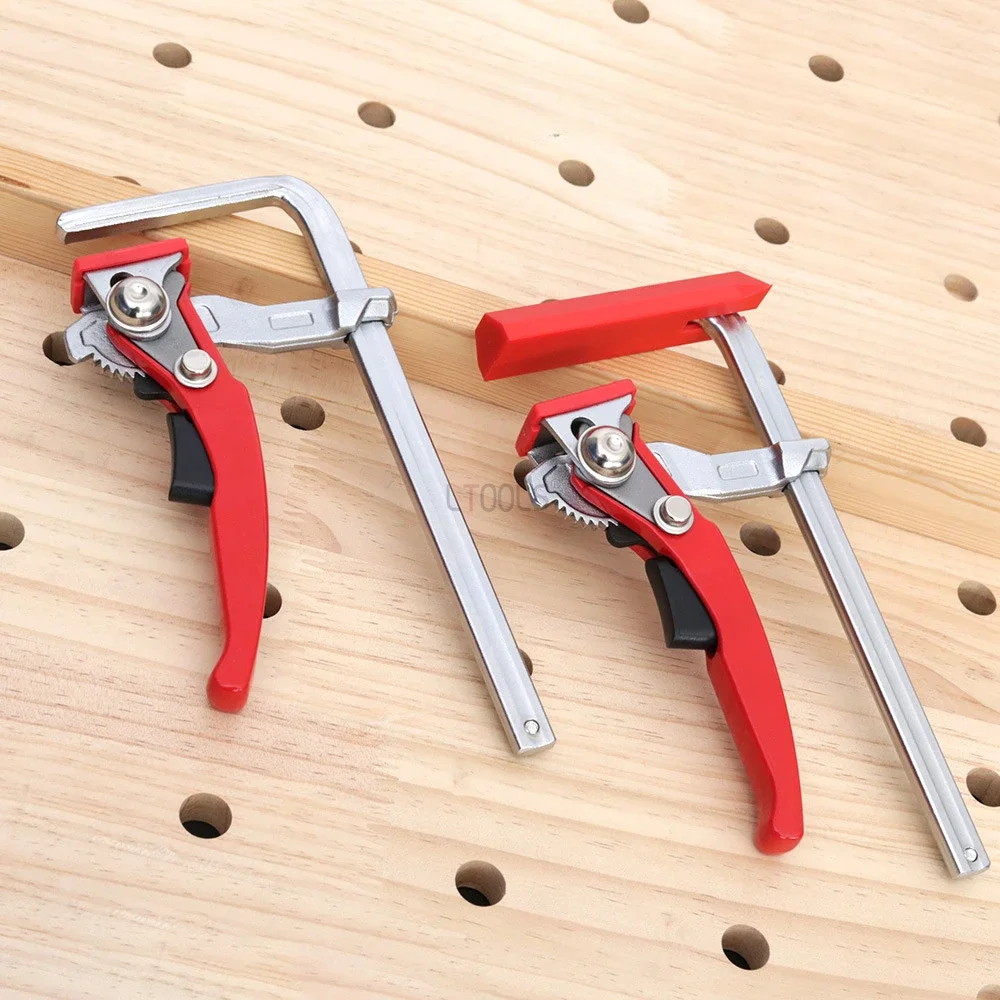 Hand-Tool-Alloy-Steel-Upgrade-Quick-Ratchet-Track-Saw-Guide-Rail-Clamps ...