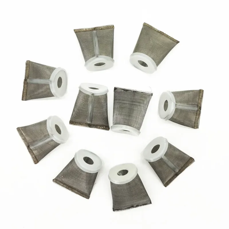 10PCS Paint Filter, Suctiom Spray Gun Filter,10mm Pot With Straw Nylon ...