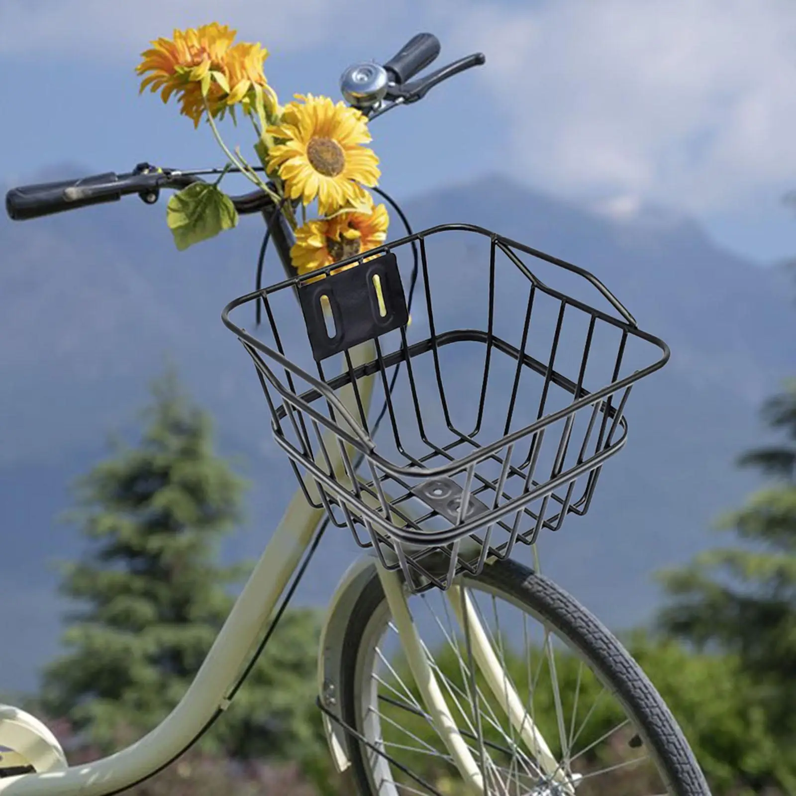 Bicycle-Metal-Wire-Front-Rear-Basket-22-5x23x17cm-Generic-for-Mountain ...