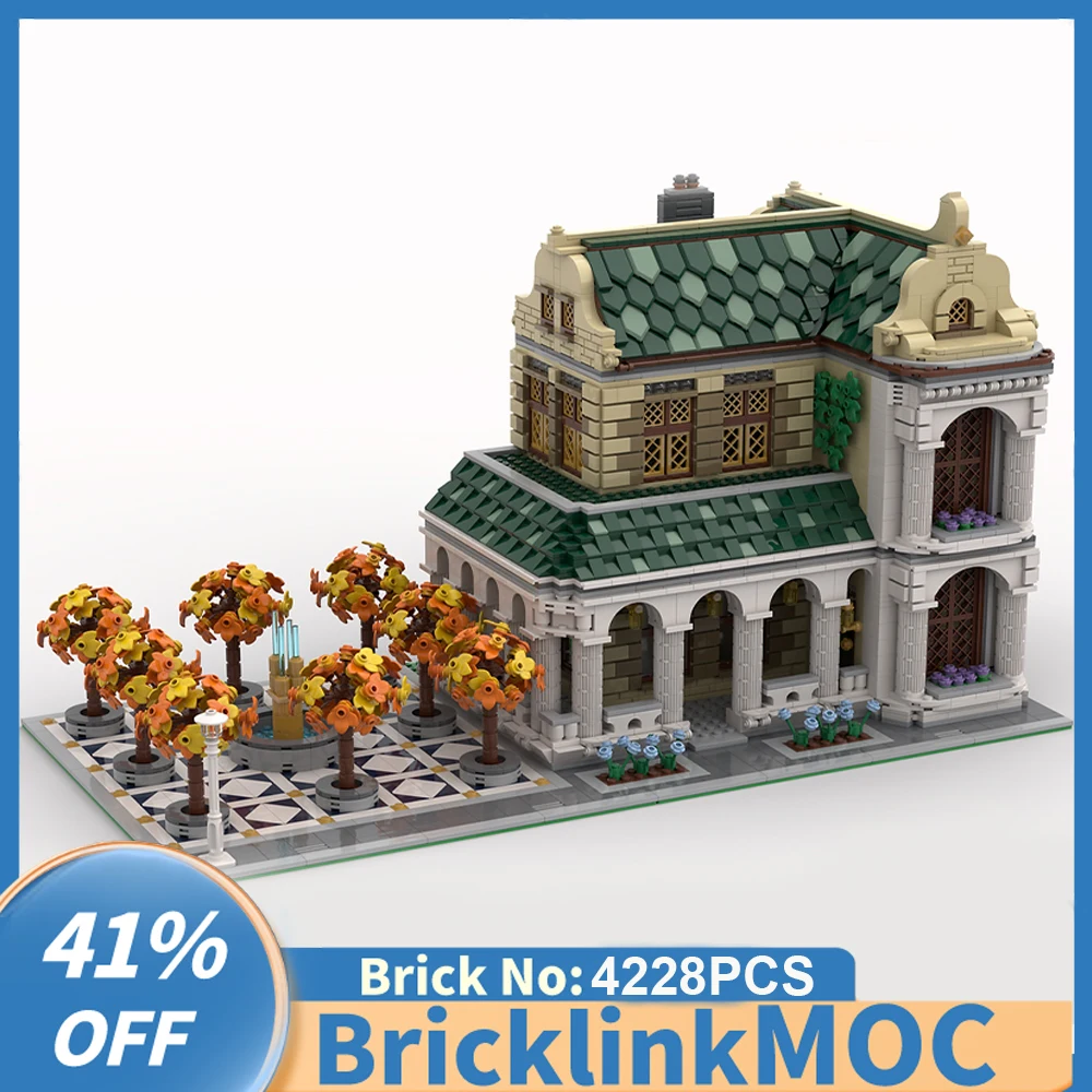 NEW-4228PCS-City-Hot-Selling-Street-View-Moc-Modular-courtyard-Building ...