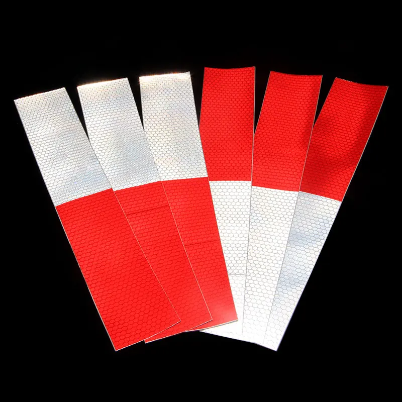 5CMx30CM-10Pcs-Truck-Safety-Warning-Tape-Reflective-Strip-Red-White ...