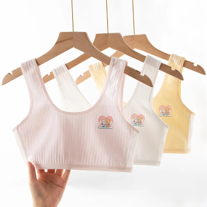 Girl's Bra 8-14 Years Old Cotton Girls Underwear Developmental Children ...