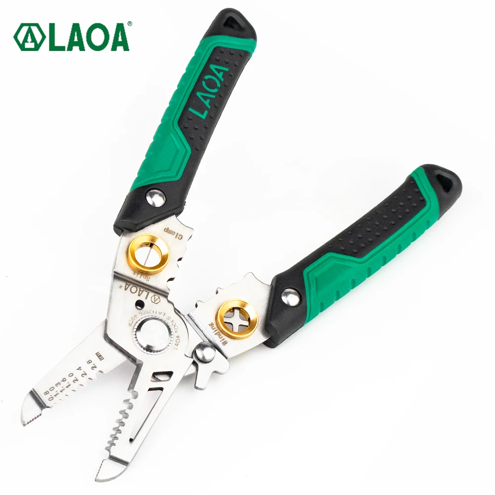 LAOA-7-in-1-Wire-Stripping-Pliers-Multifunction-Electrician-Cable-Cutting-Terminal-Crimping ...