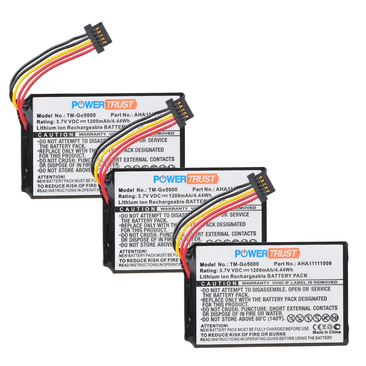 AHA11111008 Battery for TomTom GO 5100, VF6P, VFAD, 4FL50, GO 6100, PRO ...