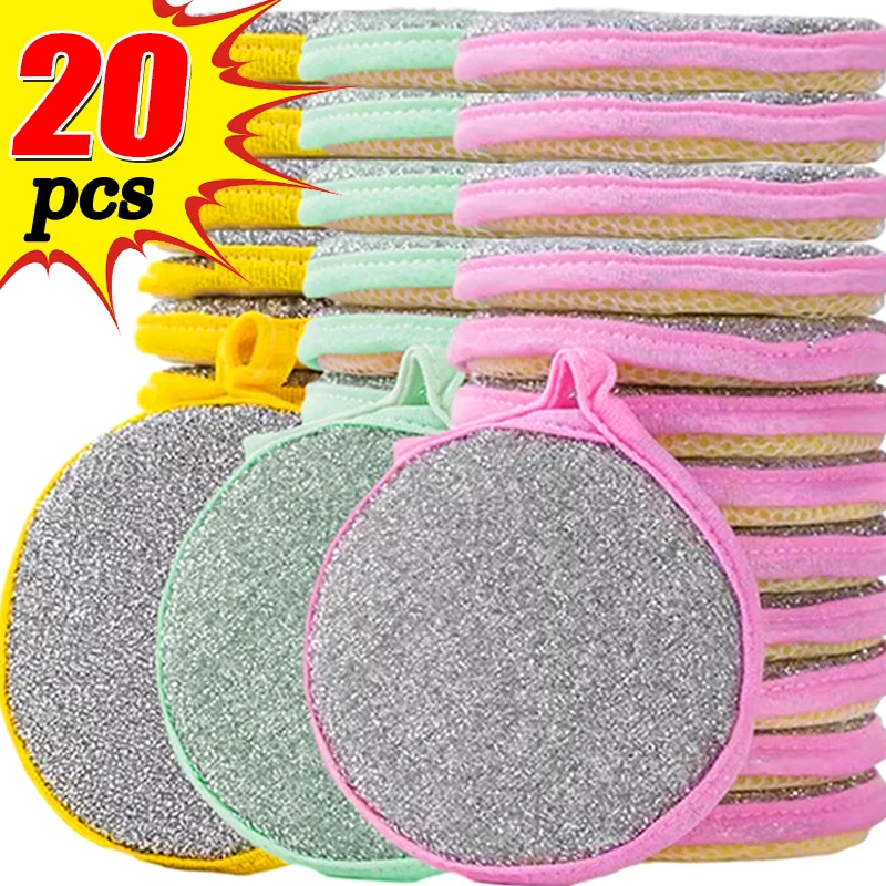 20-1pcs-Double-Side-Dishwashing-Sponge-Pan-Pot-Dishes-Washing-Brush ...