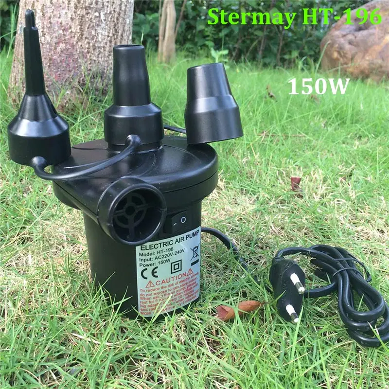 Stermay HT-19AC 220V/240V Electric Pump for inflatabl Deflate Air Bed Boats inflatable Bag ...