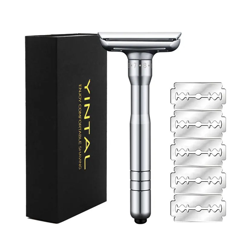 Adjustable-Safety-Razor-Safer-Press-to-Open-Blade-Replacing-System-1 ...