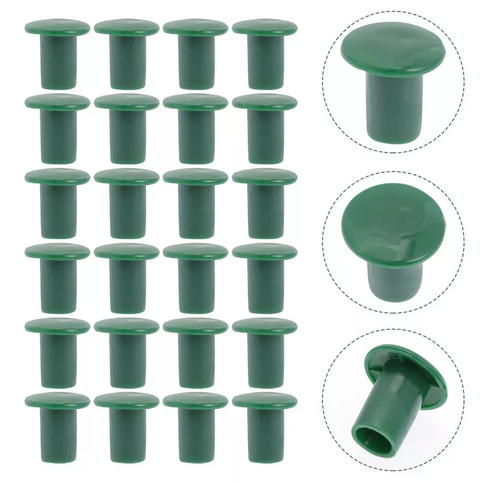50Pcs-Set-Garden-Bamboo-Pole-Set-Cane-Caps-Topper-Protector-Plastic ...