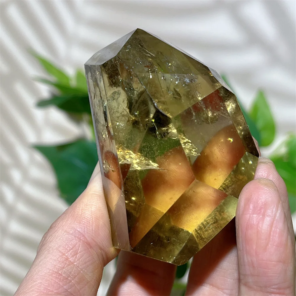 Natural-Crystal-Citrine-Free-Form-Rainbow-Pyramid-Stone-Quartz-Feng ...