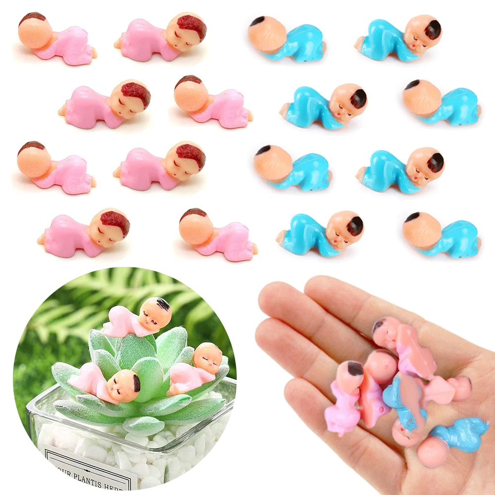 60-100pcs-Pink-Blue-Plastic-Babies-Baby-Shower-Mini-Infants-Figurines ...
