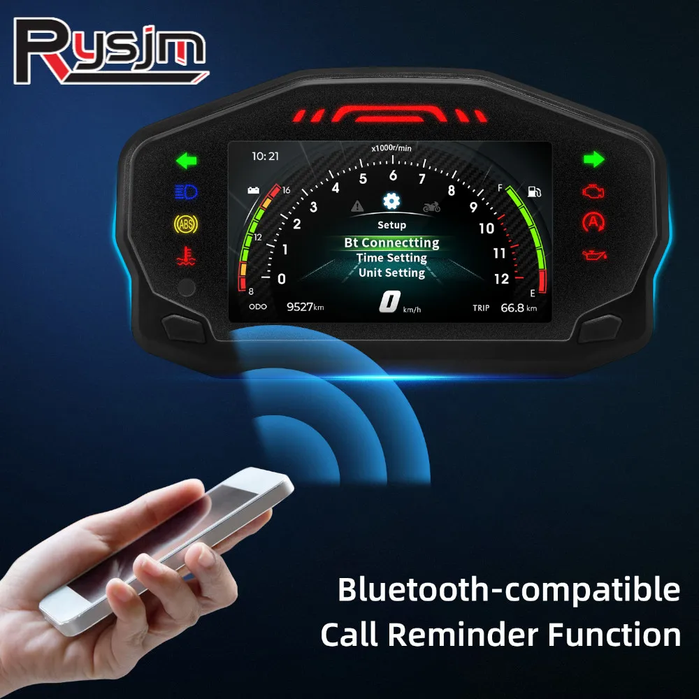 Veloc-metro-Digital-LCD-Universal-para-motocicleta-pantalla-TFT-od ...