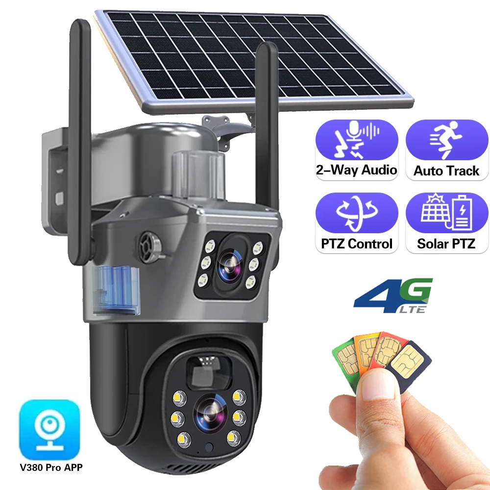 C-mara-exterior-4G-SIM-8MP-WiFi-con-Panel-Solar-7W-V380-doble-lente-AI ...
