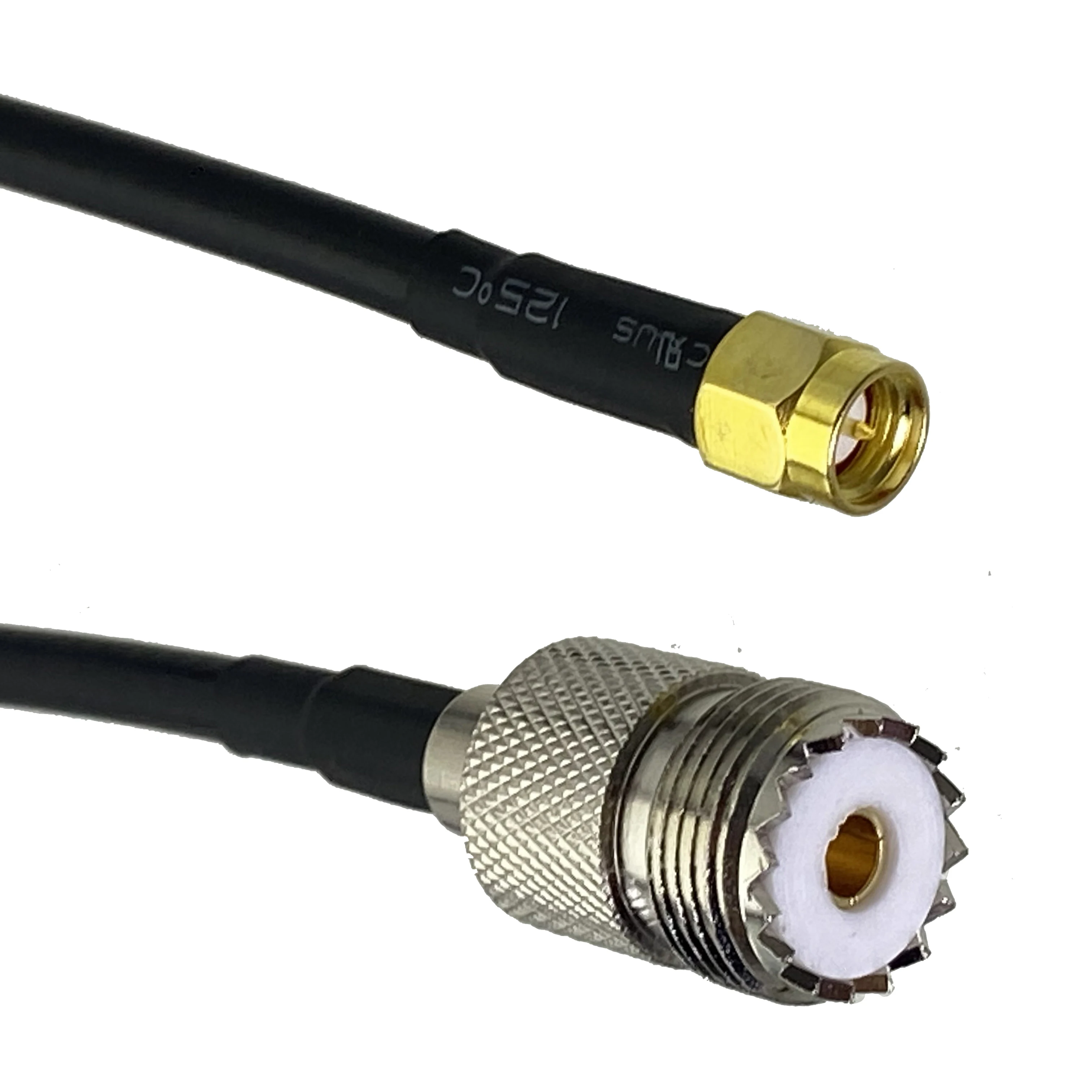 Cable piezas RG58 UHF SO239, conector hembra a SMA macho, RF Coaxial recto, 6 pulgadas ~ 20M