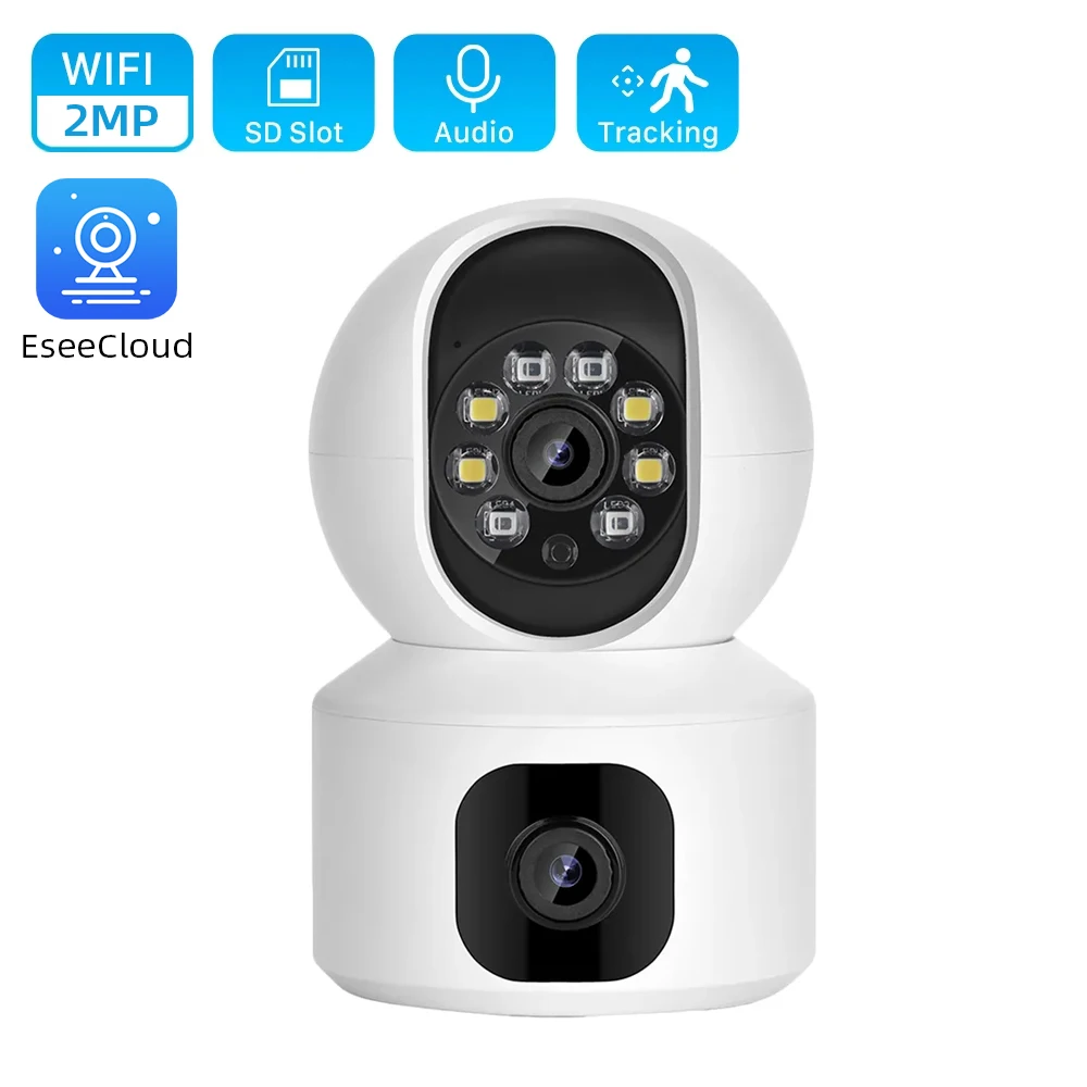 Two-Lens-IP-Camera-Dual-Screen-Shaking-Head-Machine-WIFI-Baby-Monitor ...