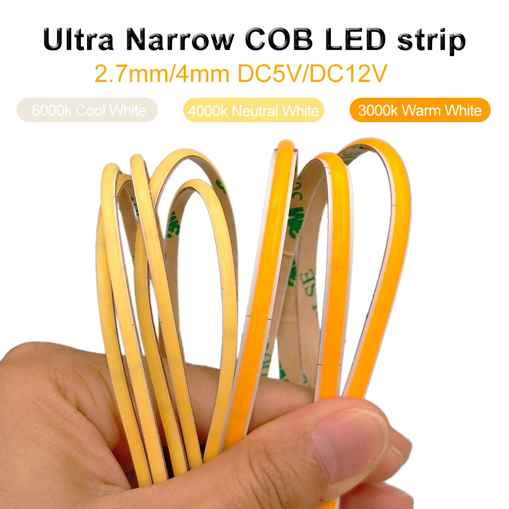 2-7mm-4mm-Ultra-Narrow-COB-Strip-Super-Thin-480LEDs-m-High-Density ...