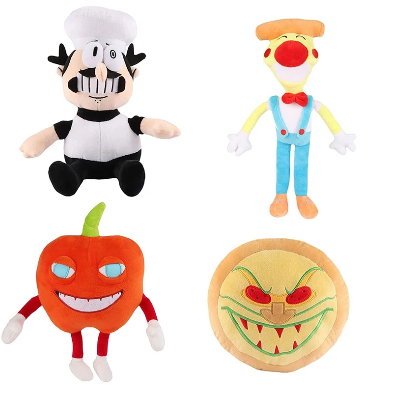 Anime-Pizza-Tower-Pizza-Head-Plush-Toy-Soft-Stuffed-Game-Pizza-Tower ...