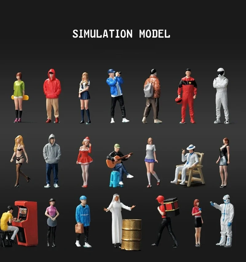 Miniatures-Figurine-1-64-Painted-Figures-Mini-Doll-Model-Creative ...