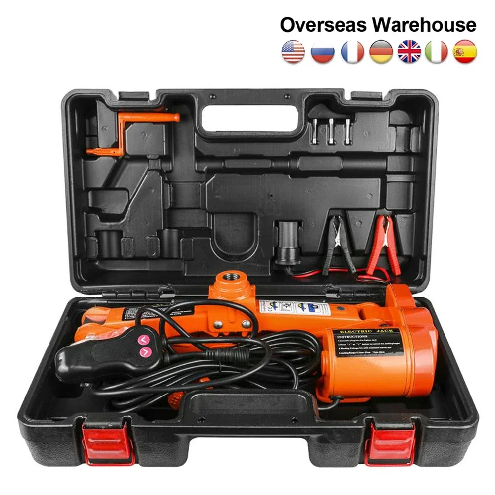 LUTIFIX 3T Electric Jack 12V 24V Car Rolling Scissor Lift 3ton Tire ...