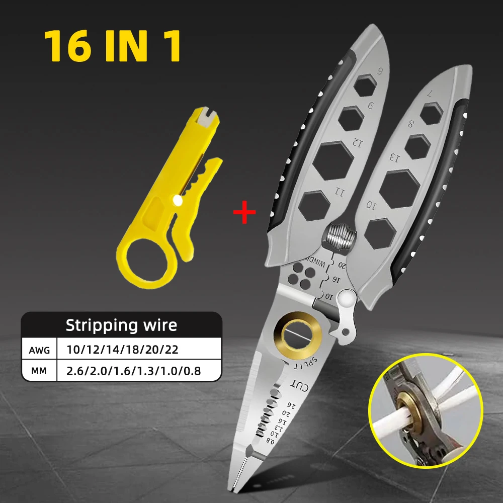 Multipurpose-Electric-Wire-Stripping-Pliers-Professional-Wires-Cable ...