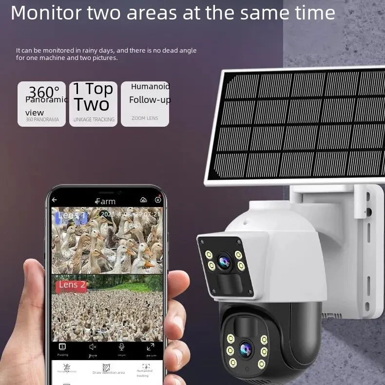 Dual-Lens-Dual-Screen-360-Degree-High-Definition-Full-Color-4g-Solar ...