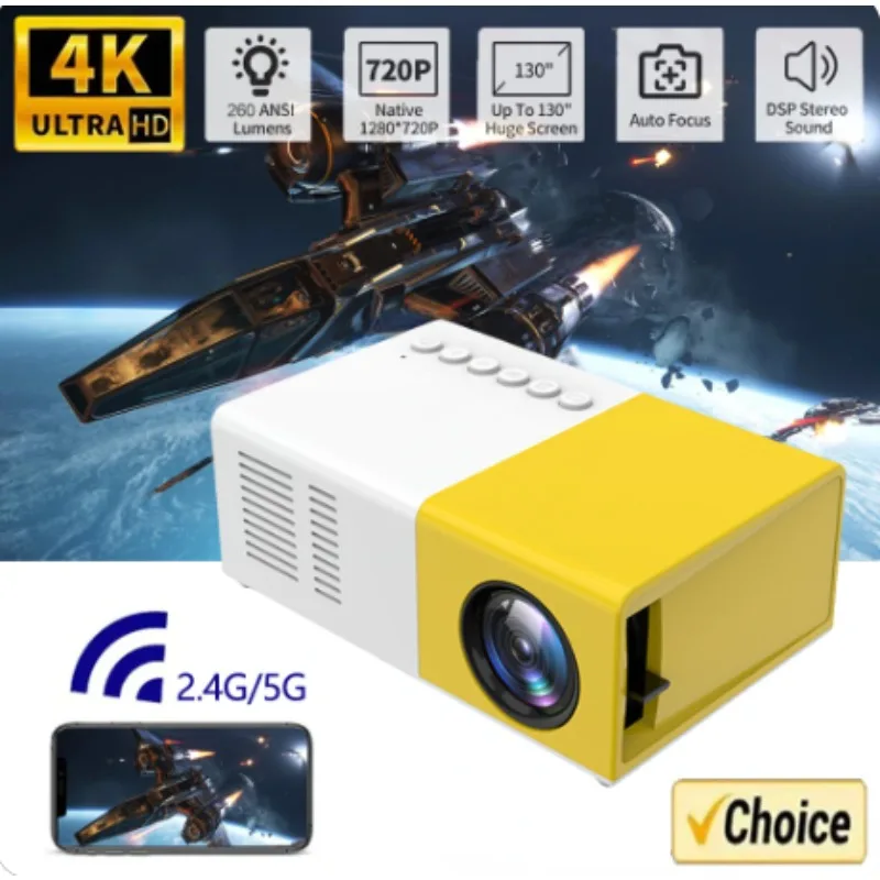 YG300-MINI-Projector-Portable-Home-Theater-Smart-TV-Laser-Beamer-3D ...