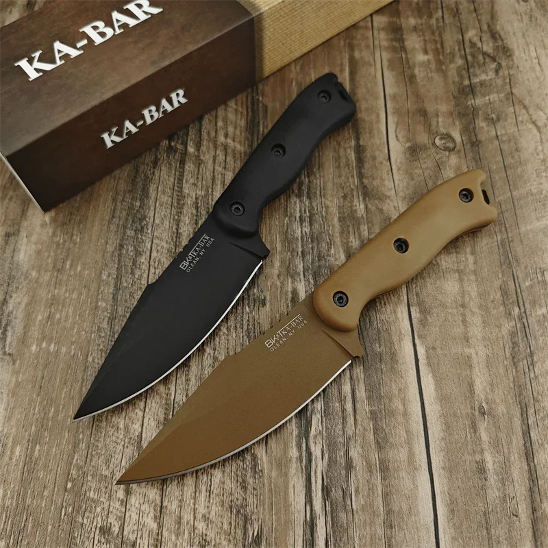 BK18 Fixed Blade Knife 1095 Cro-Van Steel blade Wilderness Hunting ...