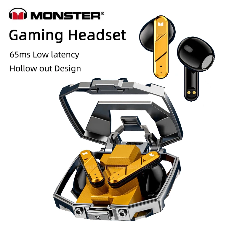 Original Monster xkt09 drahtlose Bluetooth Gaming Kopfhörer Tws Bass ...