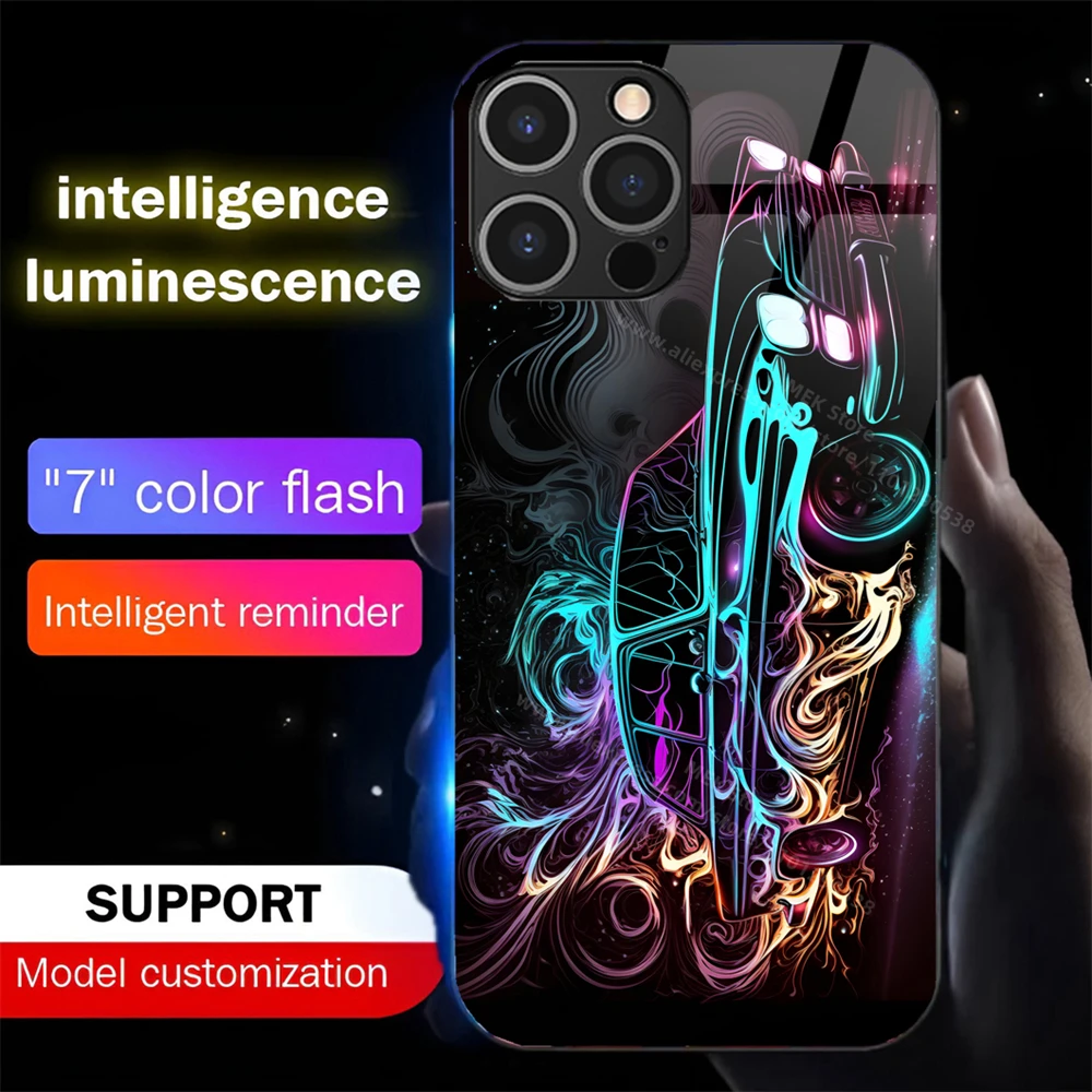 So-Cool-Antique-Car-Design-Led-Light-Phone-Case-Call-Flash-Glitter ...