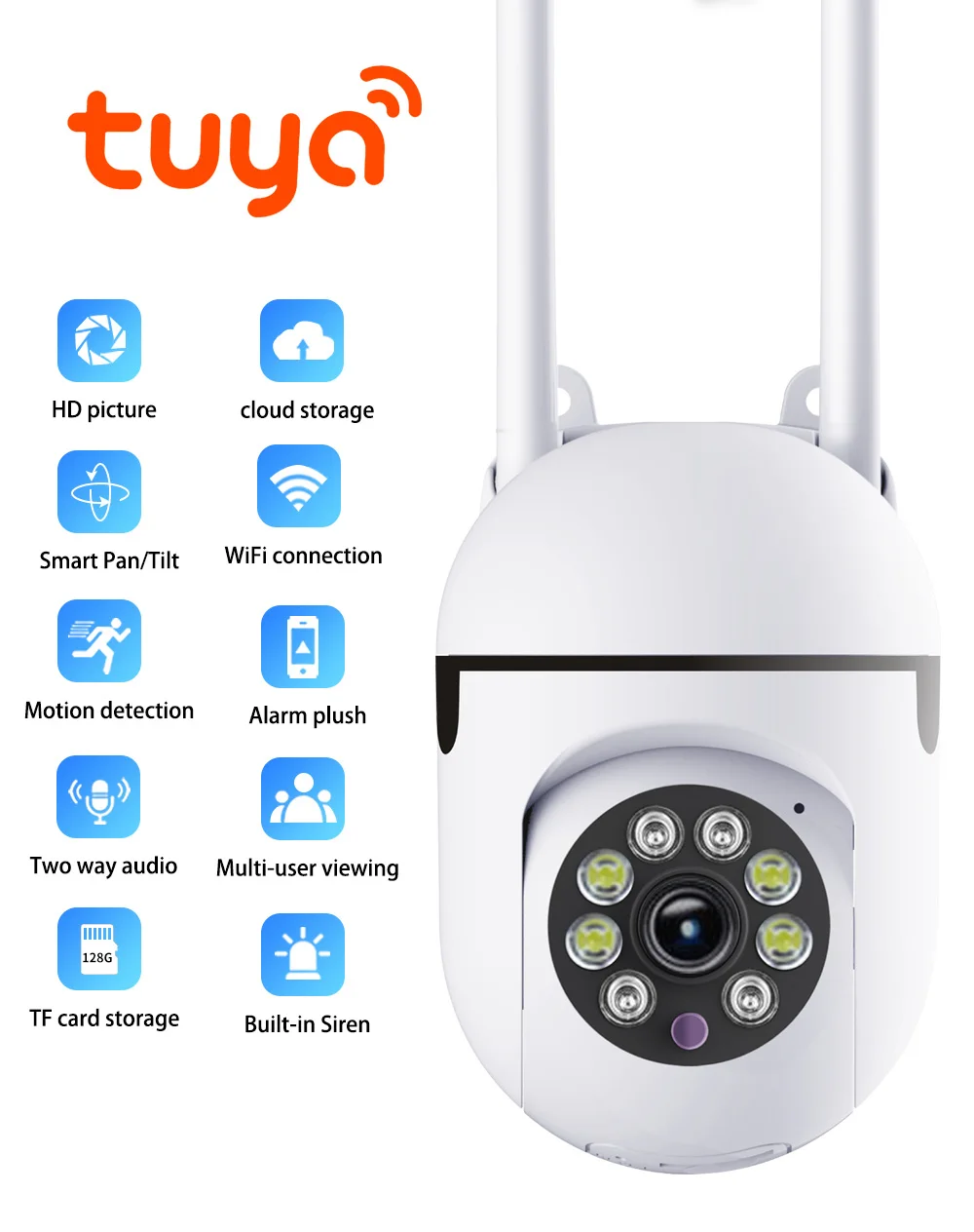 2MP-1080P-Tuya-APP-Full-Color-Night-Vision-PTZ-IP-Dome-Camera-AI ...
