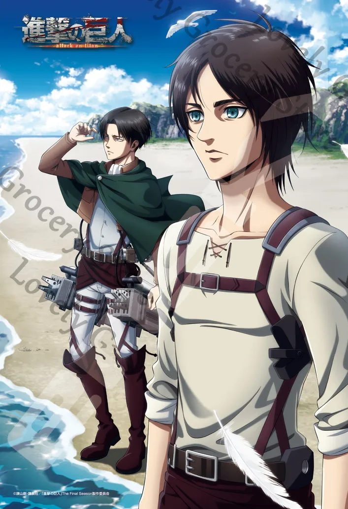 Genuine Anime Levi Ackerman Shingeki No Kyojin Eren Jaeger Attack on ...