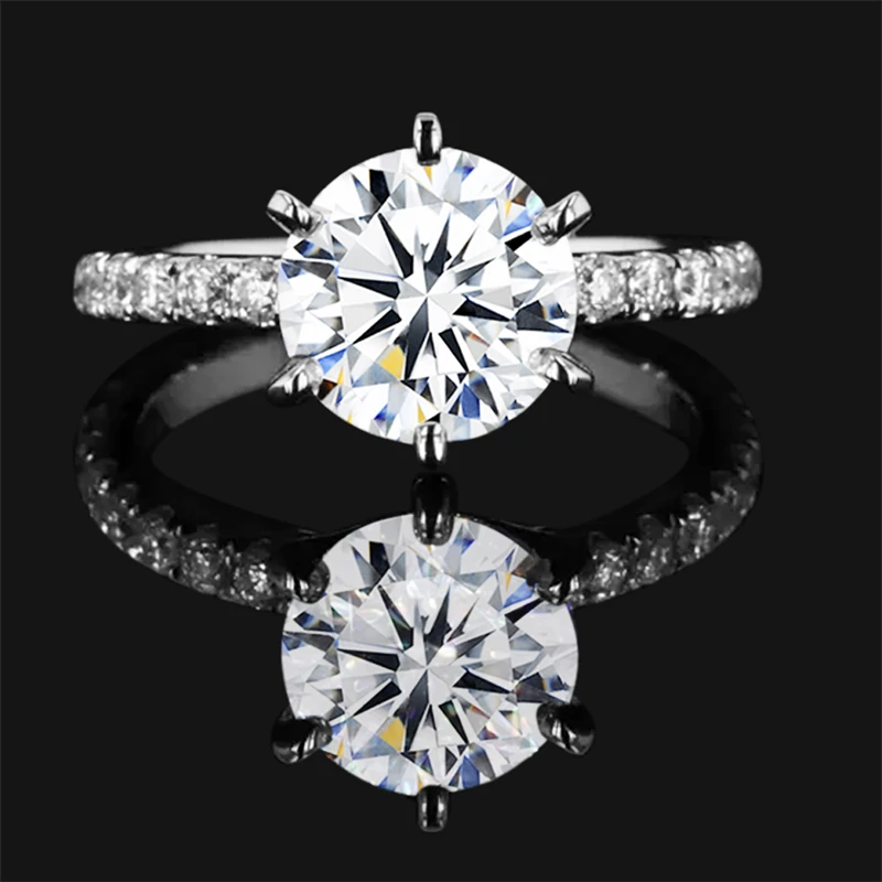 Kirin-Palace-D-Color-Moissanite-Engagement-Ring-925-Sterling-Silver-18k ...
