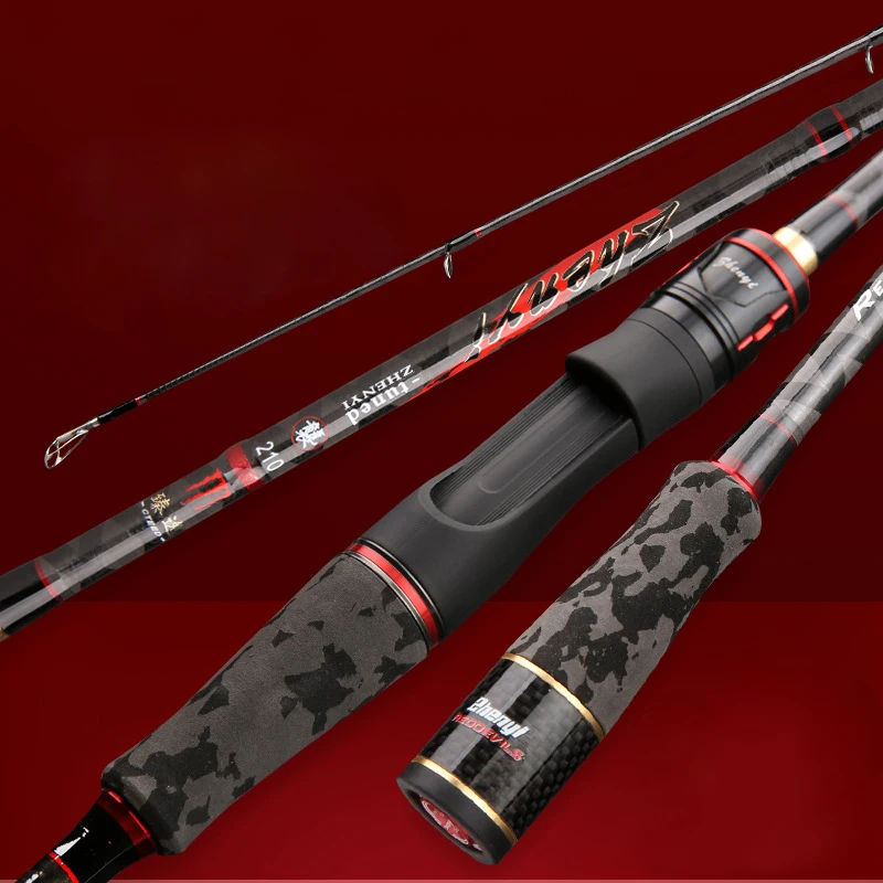 Spinning Casting Fishing Rod 1.8m MH Power 2 Section Lure Rods Lure ...