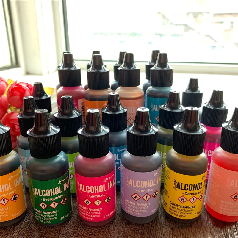 Ranger Alcohol Ink & Pearl Imported Single Bottled Alcohol Ink Painting ...