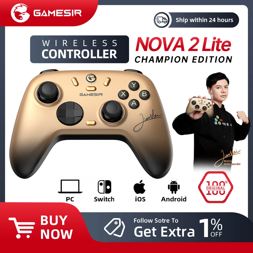 GameSir Nova 2 Lite Champion Edition Multi-Platform Wireless Game ...