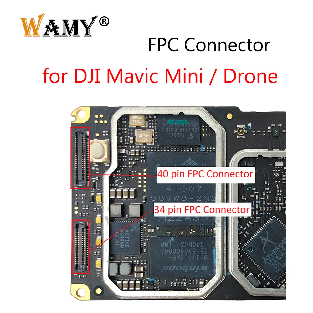 Conector-FPC-Plug-Port-Slot-para-DJI-Mavic-Mini-Drone-na-placa-m-e-2 ...