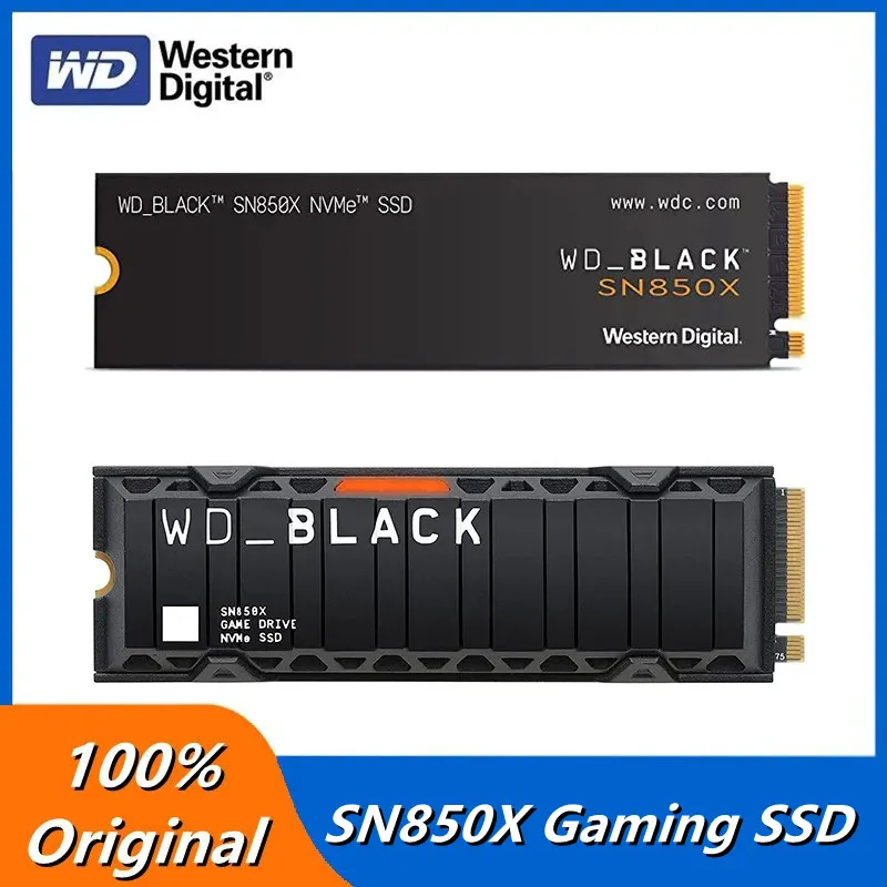 Western Digital WD BLACK SN850X 4TB 2TB 1TB M.2 2280 SSD Gen4 PCIe NVMe Internal Gaming SSD with ...
