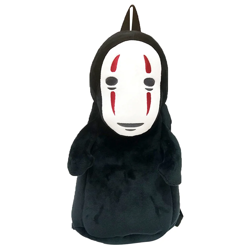 No Face Man Backpack Anime Cartoon Faceless Man School Bag Cute Plush ...