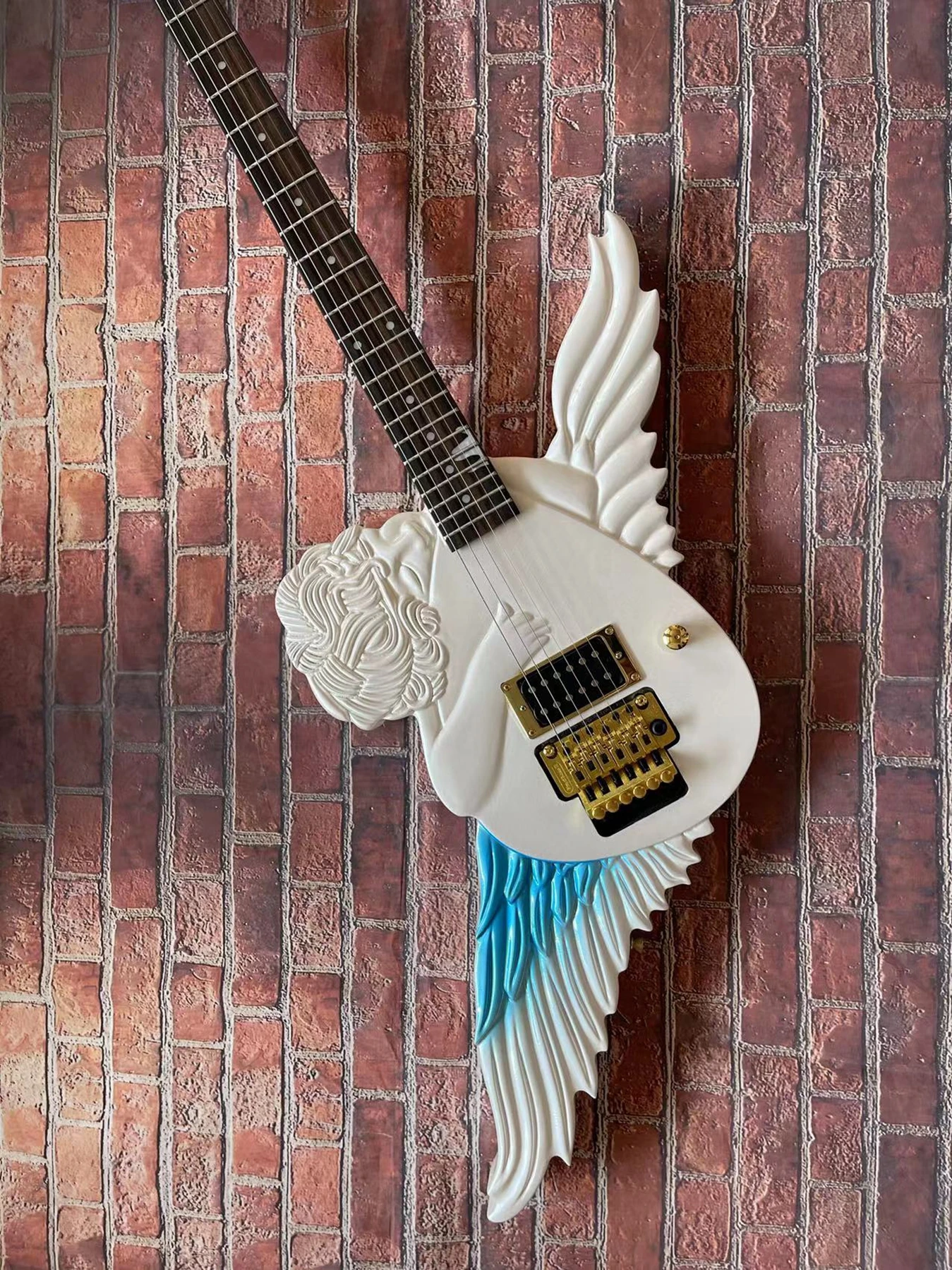 Angel-Electric-Guitar-Rose-Wood-Fingerboard-Excellent-Quality-Unrepair ...