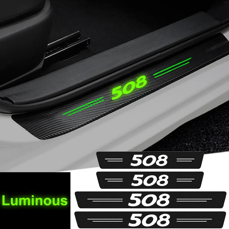 Luminous-Car-Door-Sill-Anti-Scratch-Stickers-Threshold-Scuff-Plate ...