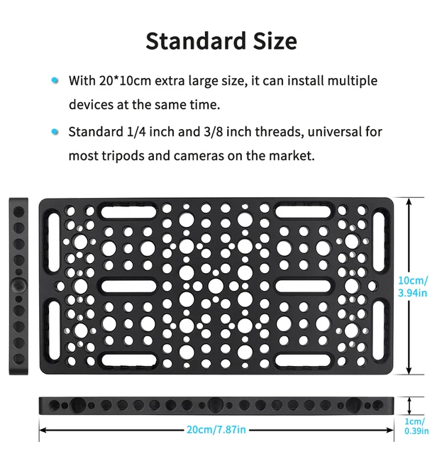 SmallRig Top Handle NICEYRIG NATO Rail Extension Cheese Plate For ARRI ...