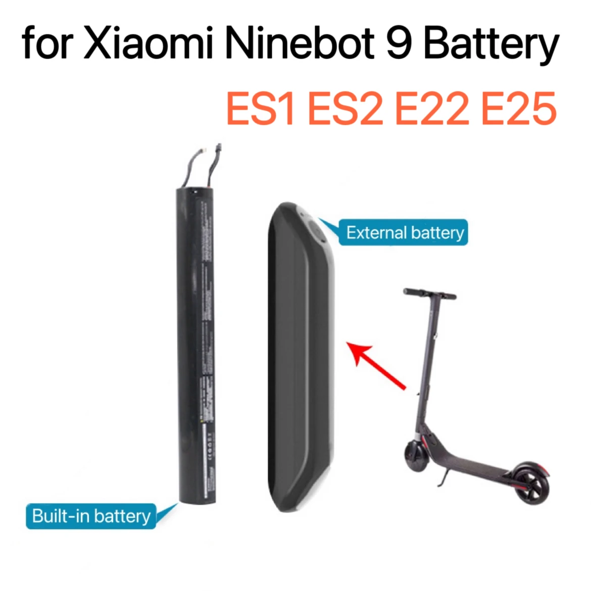 For-Xiaomi-Ninebot-Segway-ES1-ES2-ES4-E22-External-Built-in-Lithium ...