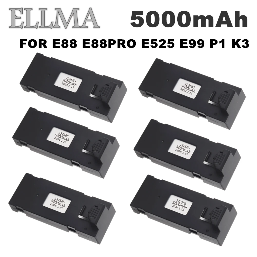 Original-E88-Battery-3-7V5000mAh-Li-po-Battery-For-RC-Drone-E88-E88PRO ...
