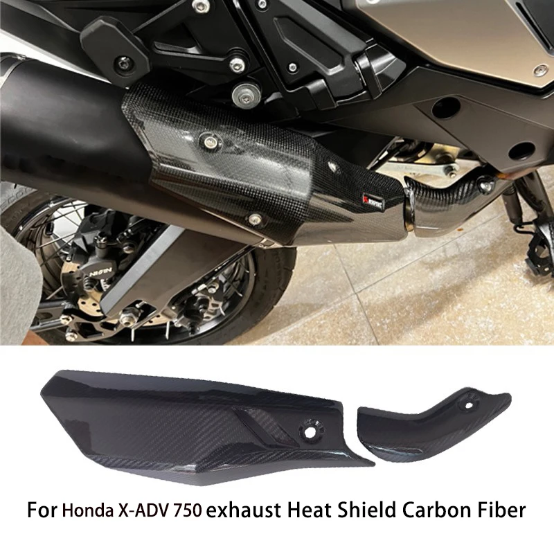 Motorcycle-Original-Exhaust-Muffler-Escape-Cover-Carbon-Fiber-Protector ...