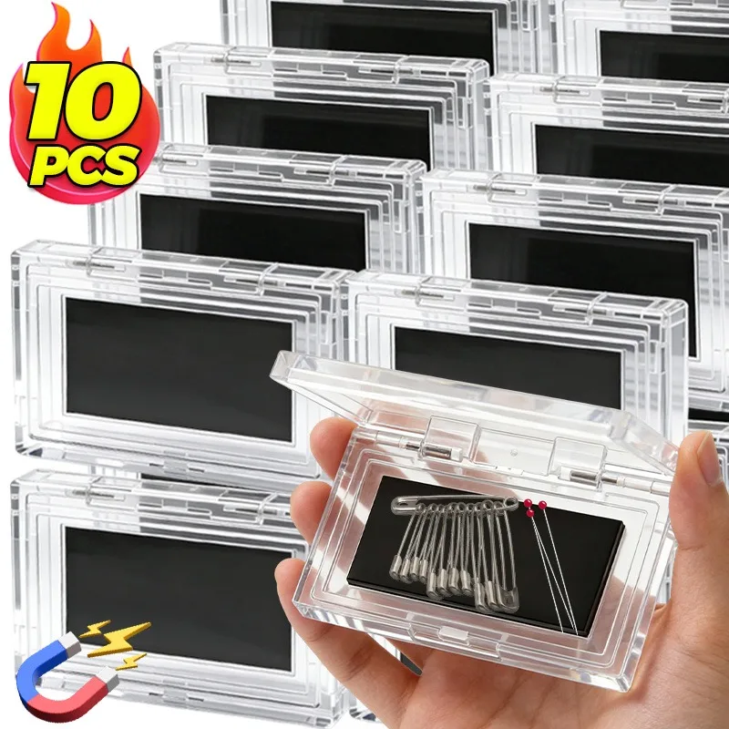 Magnetic Sewing Needle Organizer Portable Needle Suction Box Needle ...