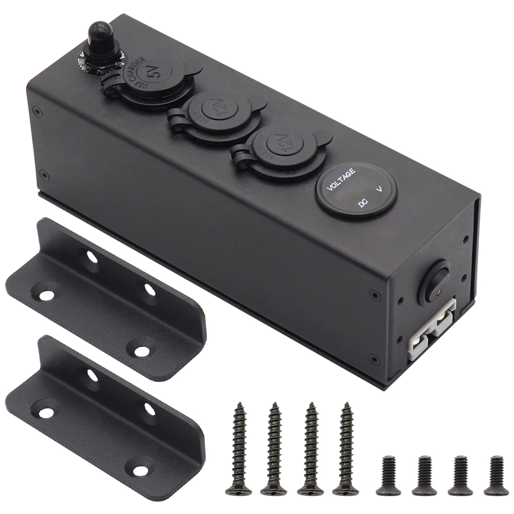 Iztoss-12V-Aluminium-Distribution-Panel-Multi-function-Box-Cigarette ...