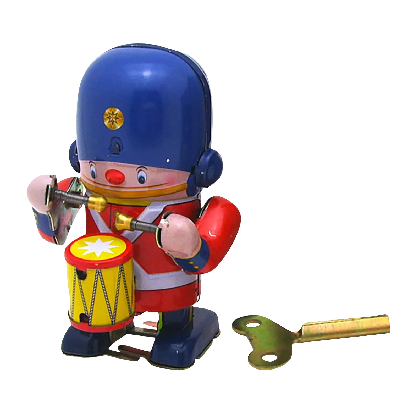 Tinplate Clockwork Toy Walking Drummer Soldier Retro Easter Vintage ...