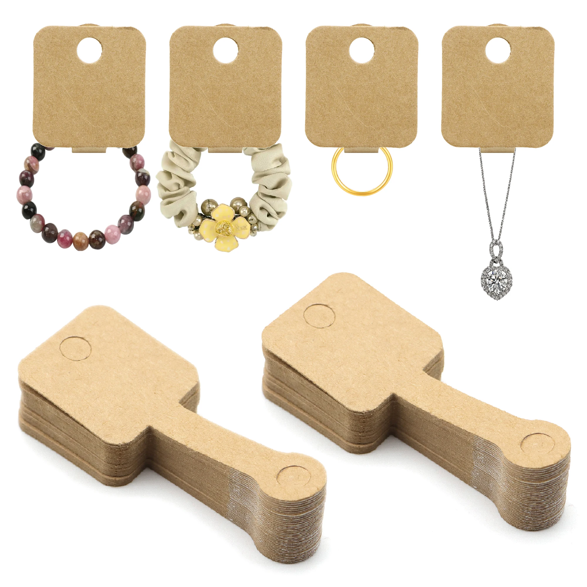 100PCS-Ornaments-Keychain-Packing-Cards-Kraft-Paper-Cards-for-diy ...