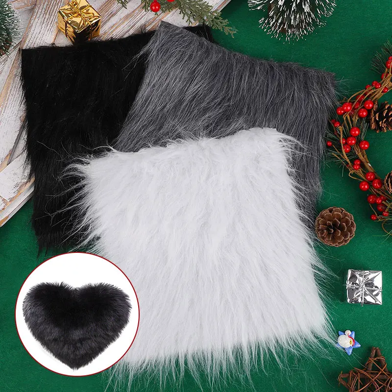 Artificial Fur Patch Soft Plush Faux Fur Square Fabric Handmade Fur ...