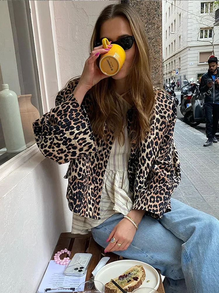 Fashion-Leopard-Print-Lapel-Short-Jacket-For-Women-Elegant-Long-Sleeve ...