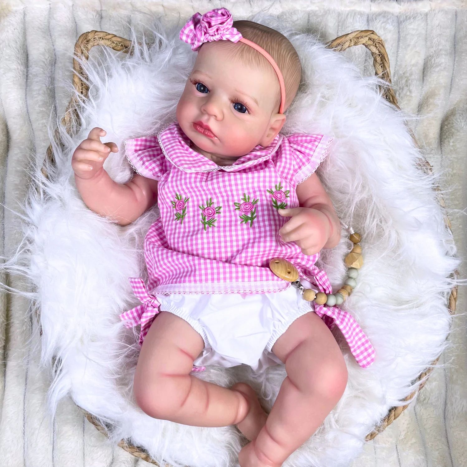 MRB 20Inch Reborn Baby Doll LouLou Awake Princess Girl Open Blue Eyes ...